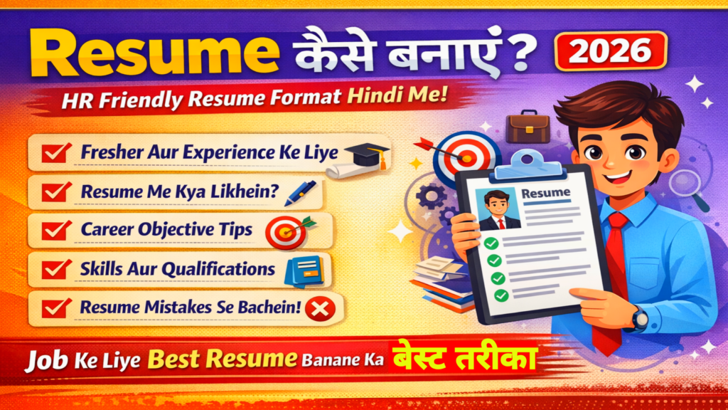 Resume Kaise Banaye 2026 | HR Friendly Resume Format Hindi Mein | Job ...